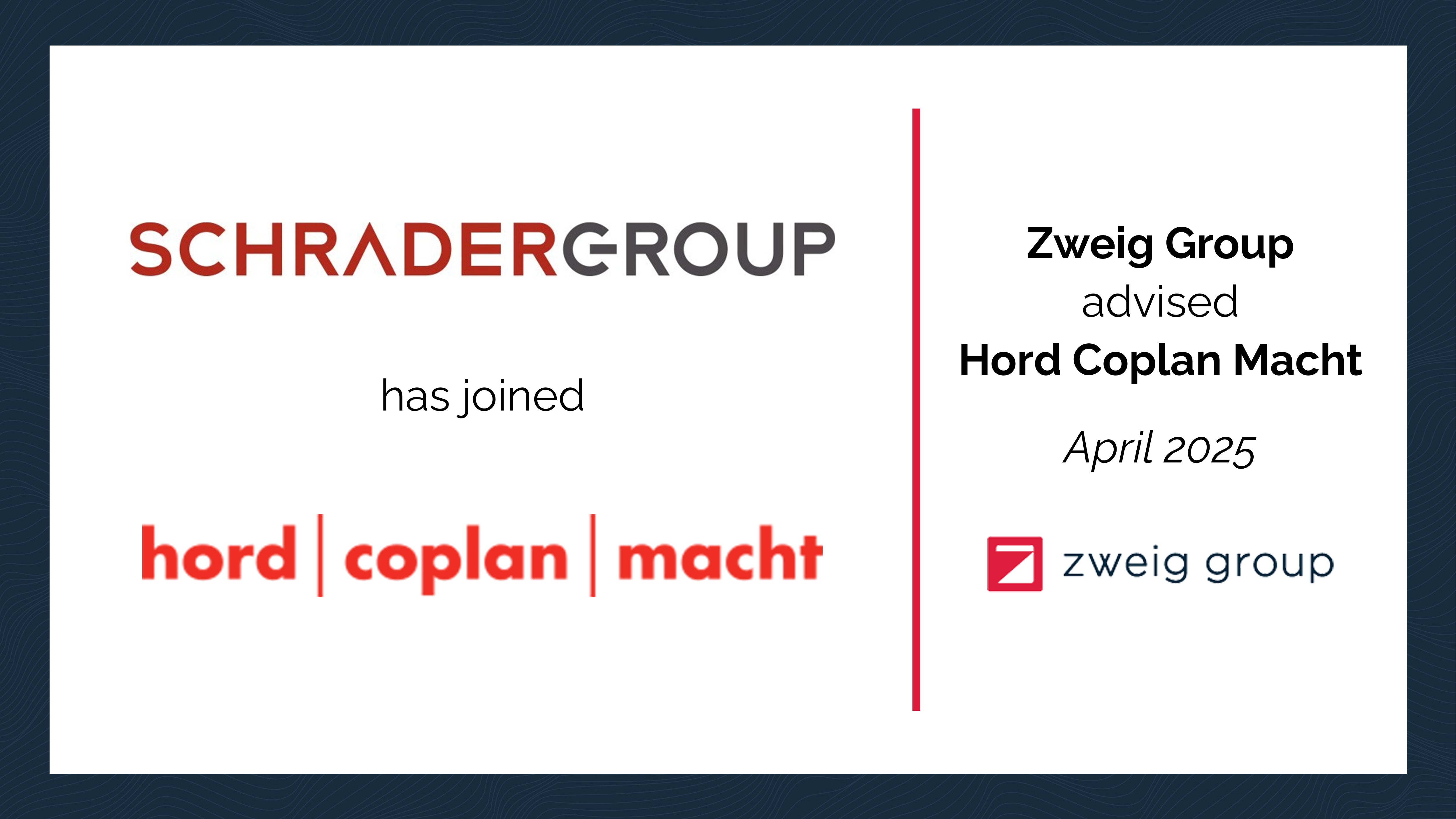 SCHRADERGROUP joins national architecture firm Hord Coplan Macht