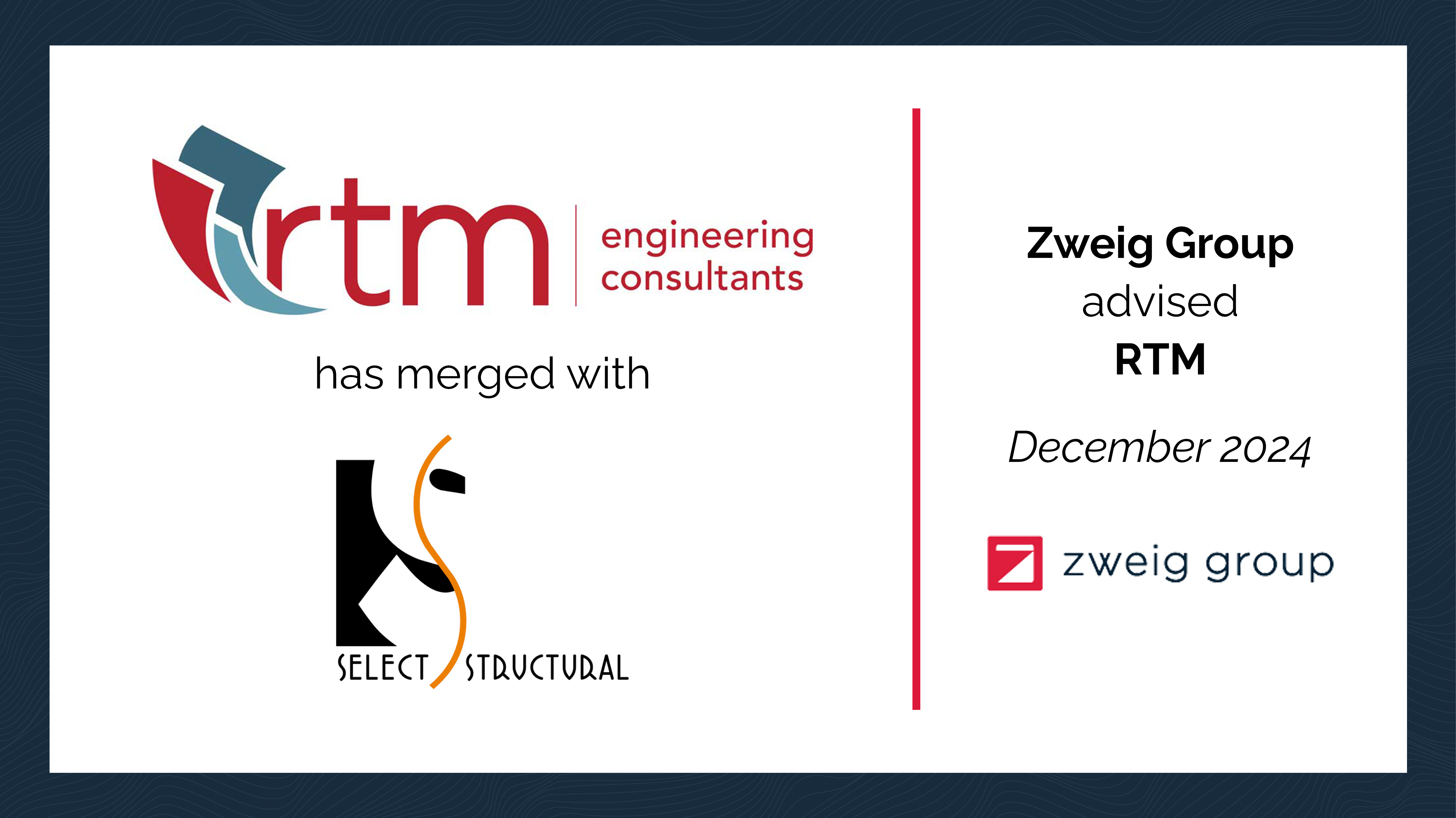 RTM Engineering Consultants merges with Select Structural
